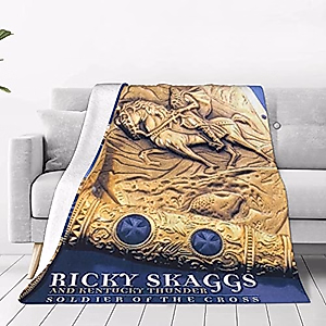 Flannel Blanket Ricky Skaggs Soft Lightweight Throw Blanket Warm Durable Sofa Couch Decor Beding 50"X40"