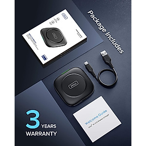 INIU Wireless Charger, 15W Super Fast Wireless Charging Pad with Temp°Guard Compatible with iPhone 14 13 12 11 Pro Max Xr Xs X 8 Plus Samsung Galaxy S20 S10 S9 Note10 9 AirPods LG Google etc.