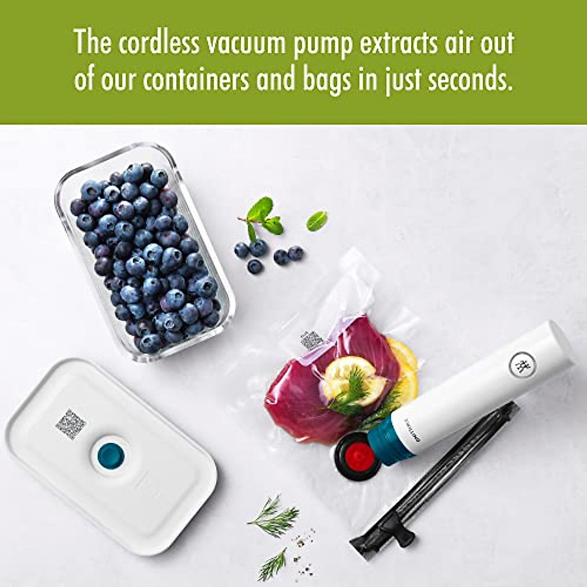 ZWILLING Fresh & Save Modern Handheld Vacuum Sealer Machine Pump