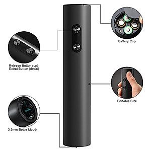 COKUNST Electric Wine Opener, Automatic Corkscrews Wine Bottles Openers, Battery Operated Reusable Wine Remover for Wine Lover Gift Home Kitchen Party