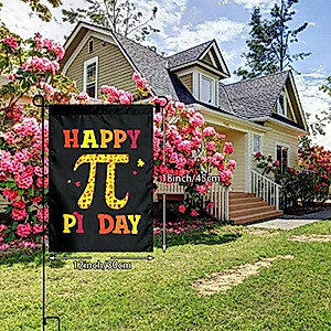 Funny Mathematical Happy Pi Day Garden Flag Perfect Decoration Yard 12x18 Inch Double Sided Outdoor Decoration Party Farmhouse Décor Banner