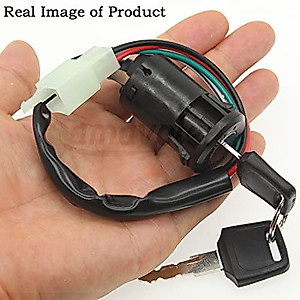 4 Pin and 4 Wire Ignition Key Switch Fit for 50cc 70cc 90cc 110cc 125cc Quad ATV 4 Wheeler Go Kart Sunl Roketa Kazuma.