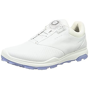 ECCO Women's Biom Hybrid 3 BOA Hydromax Water Resistant Golf Shoe, White/White, 7-7. 5