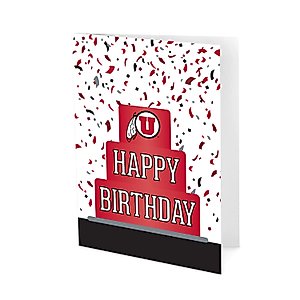 Fan Frenzy University of Utah Utes Birthday Card
