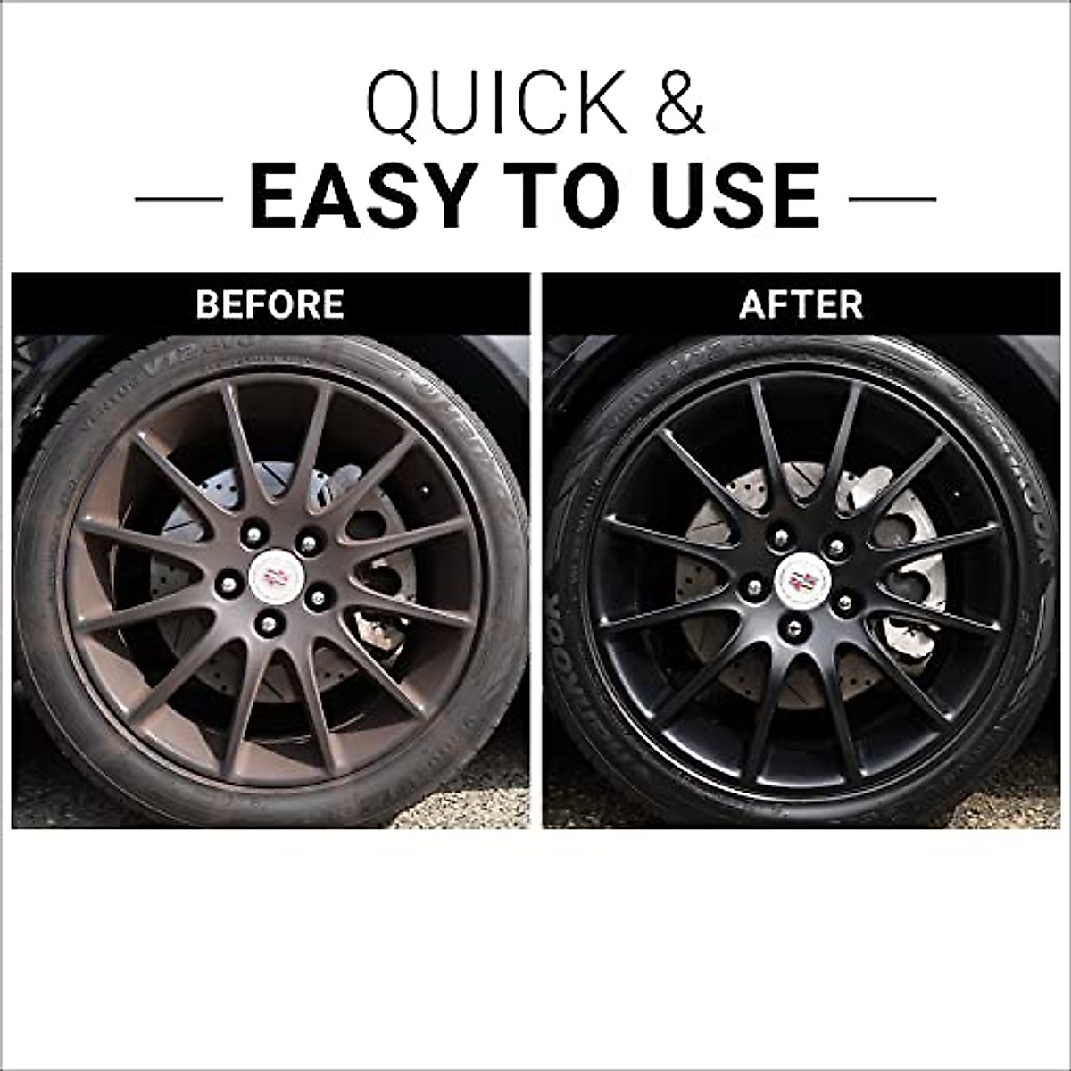 CAR GUYS Wheel Cleaner | Effective Rim and Tire Cleaner | Safe & Versatile Brake Dust Remover for Alloy, Chrome, Aluminum Rims, White Wall Tires, and More! | 18 Oz