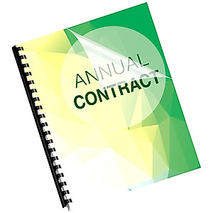 Fellowes 52089 Binding Presentation Covers, 8mil, Letter, 100 Pack, Clear