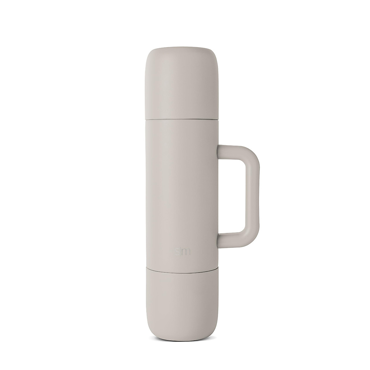Simple Modern 36oz Insulated Hot Beverage Bottle with 2 Mugs | Travel Coffee Thermos for Hot Drinks | Twist and Pour Top | Commute, Travel, and Picnic Friendly | Roam Collection | Almond Birch