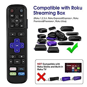Sofabaton R2 Universal Remote Replacement for Roku, Infrared Remote Replacement for TVs/DVD/Blu-ray/Streaming Box and more, 13 Extra Learning Buttons with Power Volume/Mute/Button (NOT for Roku Stick)