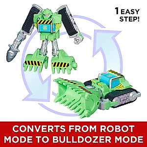 Transformers Playskool Heroes Rescue Bots Energize Boulder The Construction-Bot Converting Toy Robot Action Figure, Toys for Kids Ages 3 and Up (Amazon Exclusive)
