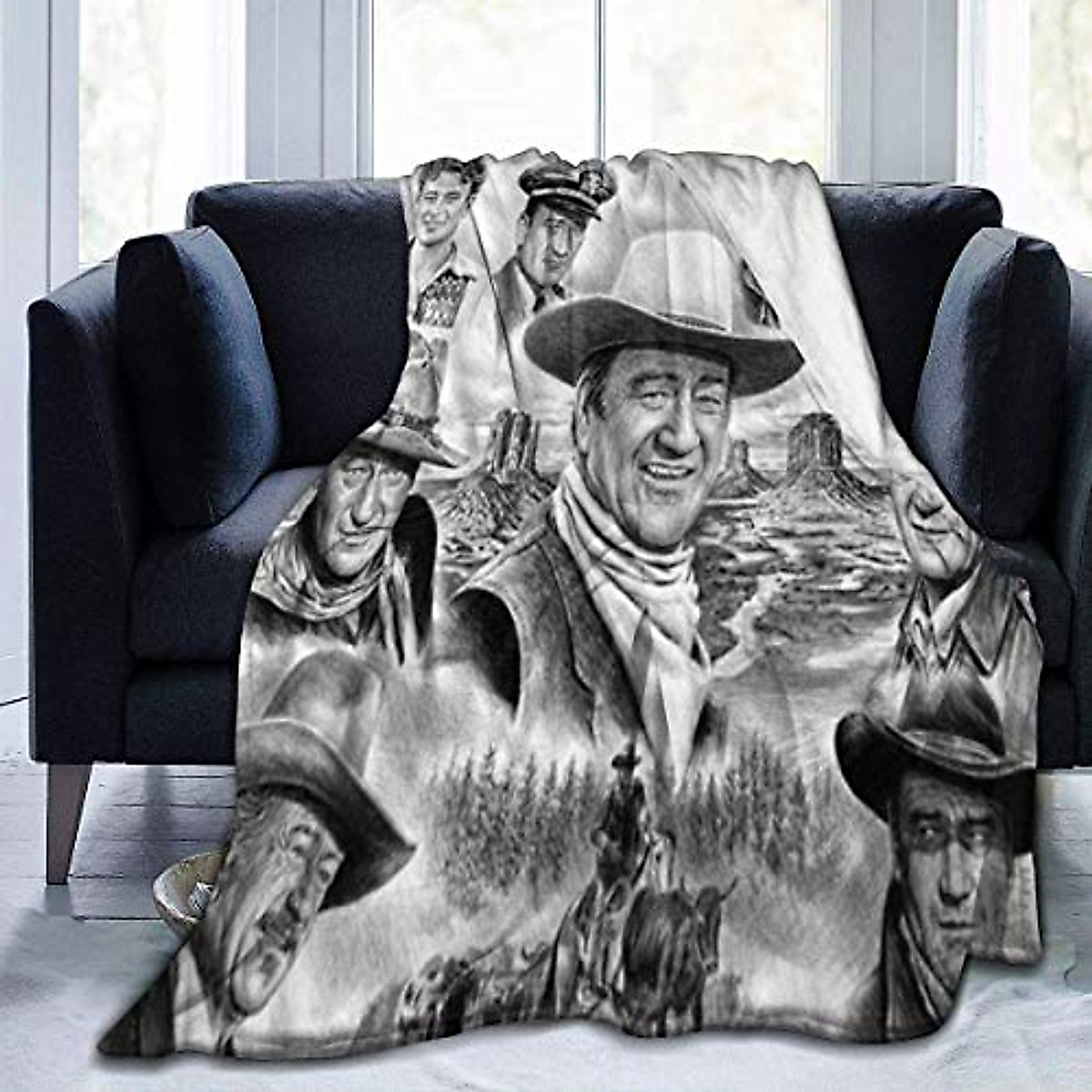 Shouou Ultra-Soft Micro Fleece Blanket Throw Blankets Lightweight Blanket Perfect for Bed,Travel,Sofa,Room,Warm Winter Cozy Plush Throw Blankets for Adults Or Kids 50X40