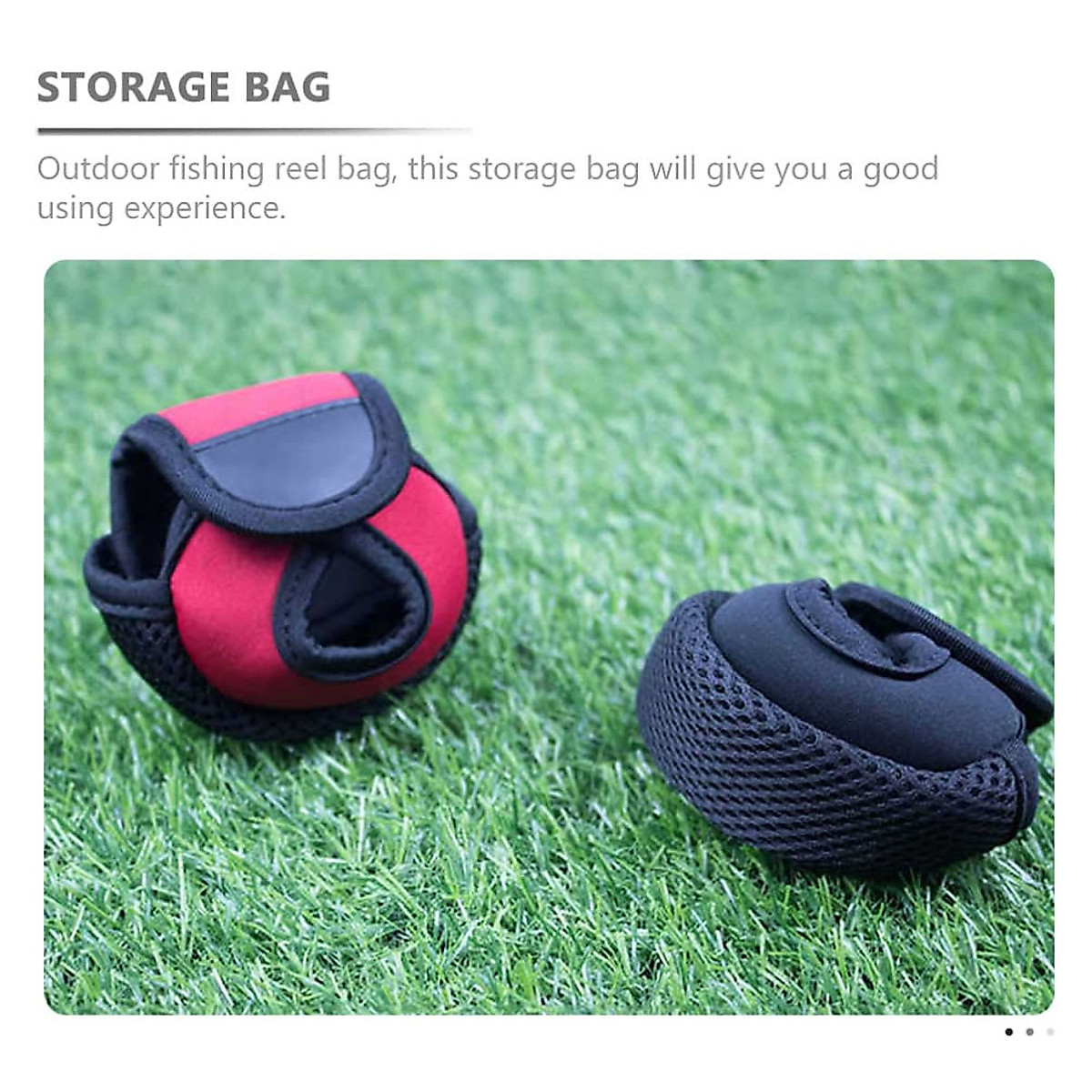 Gatuida Fishing Reel Bag Fishing Supply Fishing Reel Case Breathable Fishing Reel Pouch Line Spooling Machine Portable Fishing Reel Protector Water Proof Fishing Line Neoprene