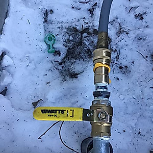 MENSI 1/2" QDD LP Natural Propane Gas Quick Connect Disconnect Connector and Male Insert Plug Solid Brass Male NPT Quick-Release Fitting Connector