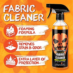 Voodoo Ride ® VR-1004 Fabric Cleaner Orange Citrus Scented Foaming Fabric and Upholstery Cleaner 16oz