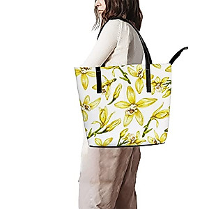 Fashion Tote Handbags Women's Soft Tote Shoulder Bag for Women Work Shopping Top Handle Satchel Bags, 15.8×4×15.4 inches,Narcissu