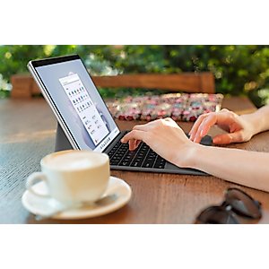 Arteck Microsoft Surface Pro Keyboard Type Cover, Ultra-Slim Portable Bluetooth Wireless Keyboard for Latest Surface Pro 10, Pro 9, Pro 8, Pro X with Touchpad Built-in Rechargeable Battery