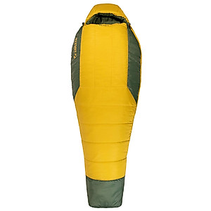 Klymit Wild Aspen Lightweight Mummy Sleeping Bag, Cold Weather Sleeping Bag for Camping, Hiking, and Backpacking, Yellow