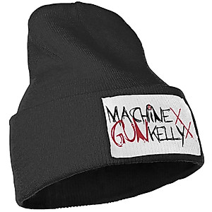 Knit Hat Cap Beanie Men Women Unisex Plain Warm Soft Skull Cap Black