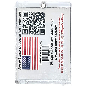 Box(25) Pro-Mold 20 pt. Magnetic One Touch Card Holder Holds Sleeved Card MH20S