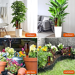 Plant Self-Watering Stakes-15 Pack Terracotta Automatic Plant Waterer Devices Auto-Water Irrigation System for Indoor/Outdoor Plants