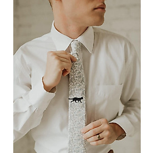 STJARNA 2" Black Tie Clip for Men Stainless Steel Regular Business Tie Bar Wedding Gift Box