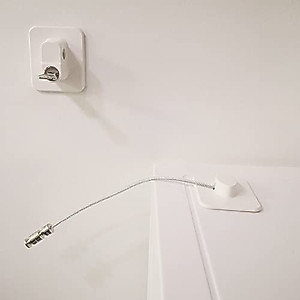 YEYA Upgraded No Drill Furniture Wall Anchors for Baby Proofing, Anti Tip Furniture Straps for Child Safety 2 Pack