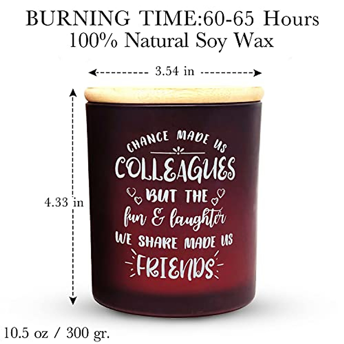 Scented Candles Gifts for Women - Coworker Candles Gifts - Colleagues Leaving, Goodbye Farewell Gfits, Good Luck, Appreciation Gifts, Birthday Gifts for Women, Coworker, Funny Candle Gifts (Vanilla)