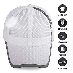 ELLEWIN Unisex Breathable Quick Dry Mesh Baseball Cap Sun Hat Tennis Cap