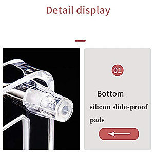 whillar Bathroom Organizer Countertop Acrylic Vanity Bathroom Sink Counter Dresser Top Corner Cosmetic Skincare Makeup Lotion Perfume Organizer and Storage Tray Shelf 3-Tier for Bathroom Kitchen