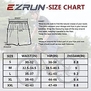 EZRUN Men's 3D Padded Mountain Bike Shorts Lightweight MTB Cycling Shorts (A-Black,L)