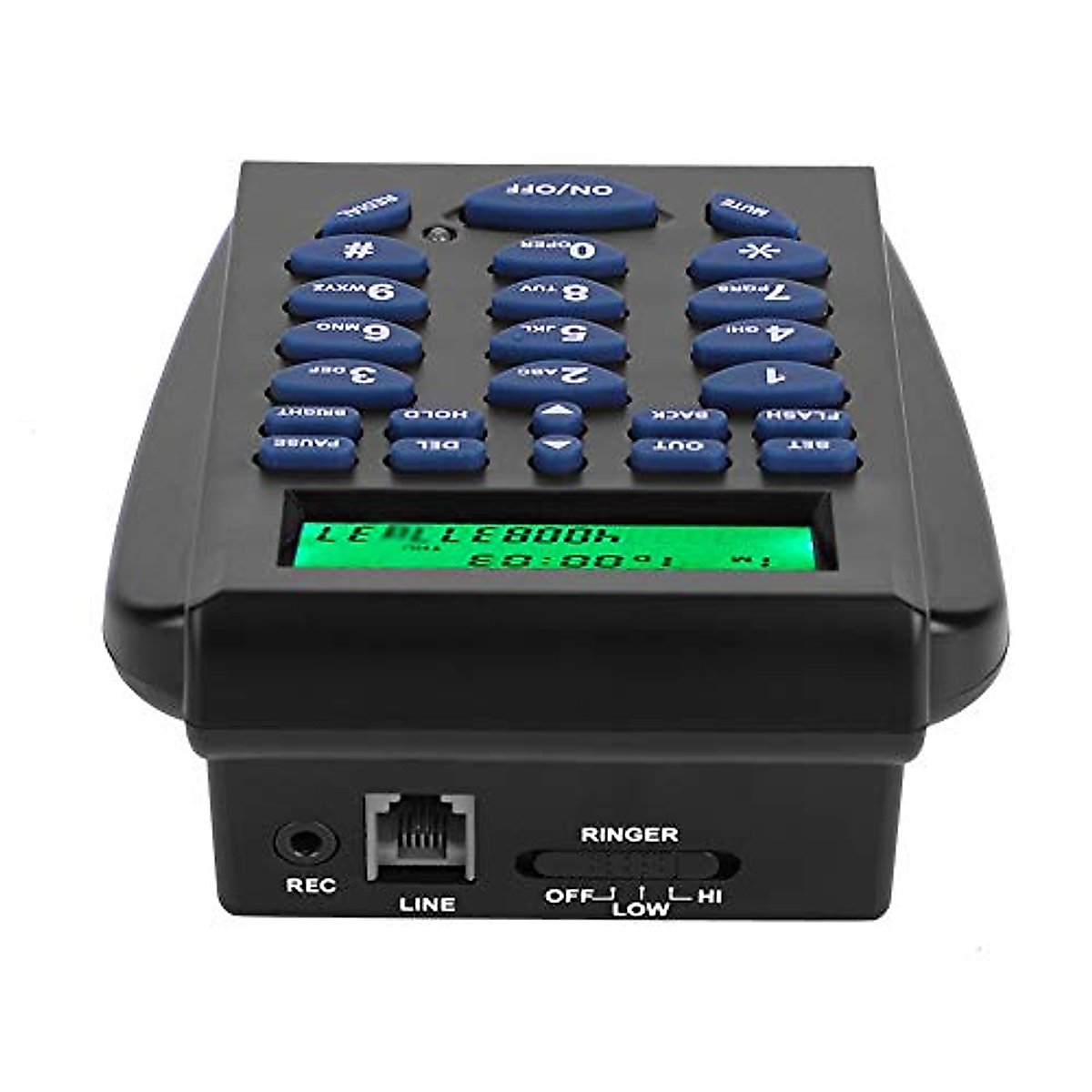 Mini Business Office Multifunctional Phone Dial Pad,FSK/DTMF Caller ID Display Function,with Noise Cancellation,Call Manual and Automatic PickOff Options Call Center Traffic Telephone