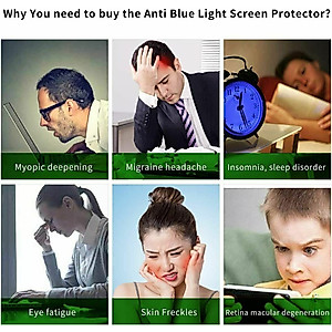 SuperGuardZ [2-PACK] For iPad 10.9 inch (10th Gen, 2022) Screen Protector Tempered Glass Anti Blue Light, Eye Protection, HD Clear, Anti-Scratch, Anti-Shock