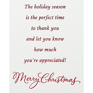 American Greetings Christmas Thank You Card (Perfect Time)