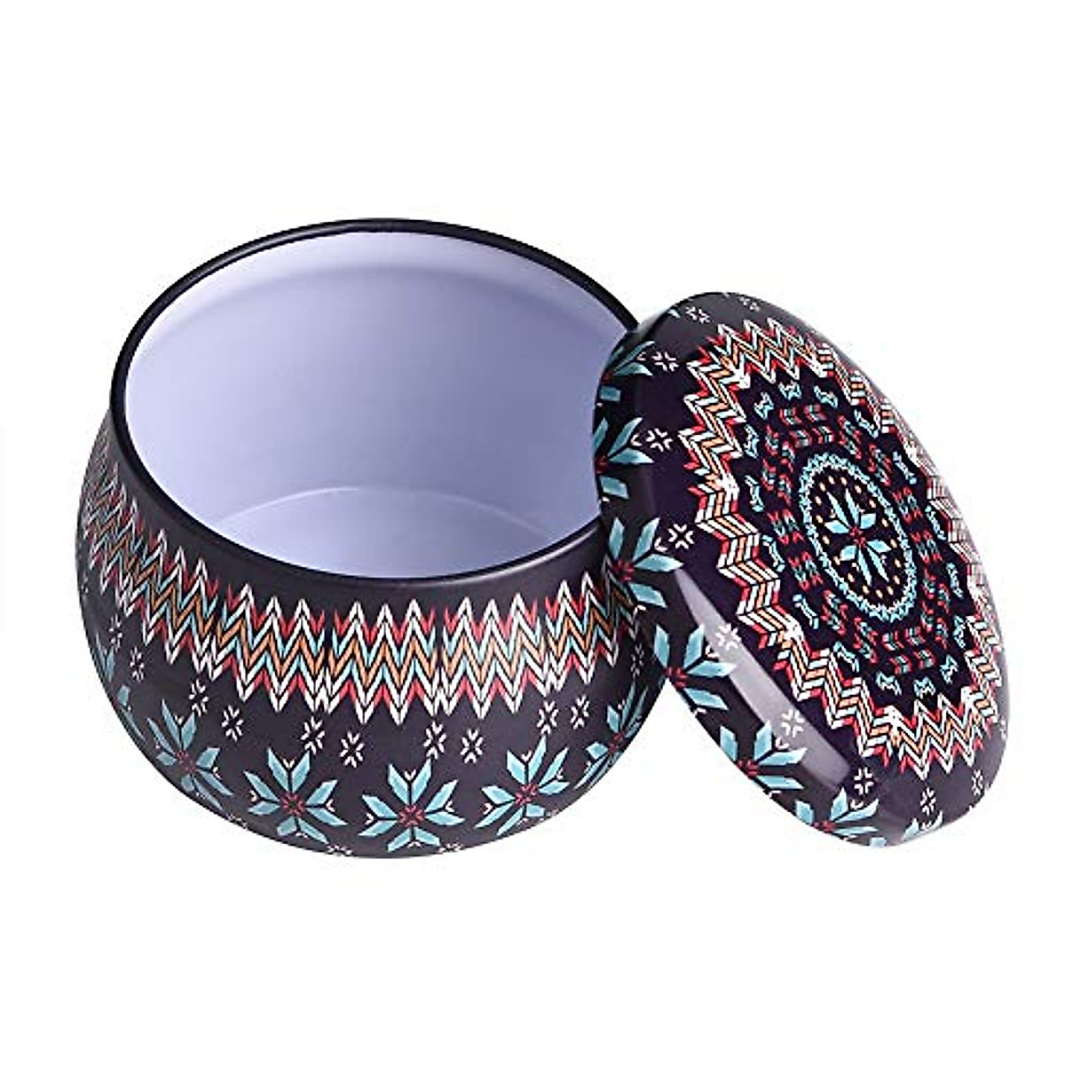 Tinplate Storage Box, Tinplate Storage Box Metal Canister Home Kitchen Box for for Dry Storage Spices, Camping, Party Favors, and Sweets Gifts(E)