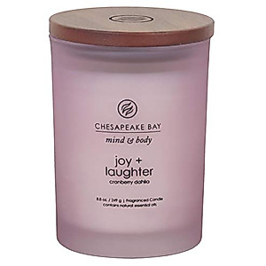 Chesapeake Bay Candle Scented Candles, Peace + Tranquility & Joy + Laughter, Medium (2-Pack)