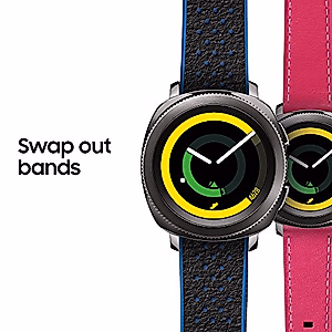 Samsung Gear Sport Smartwatch, Black (SM-R600NZKAXAR) (Renewed)