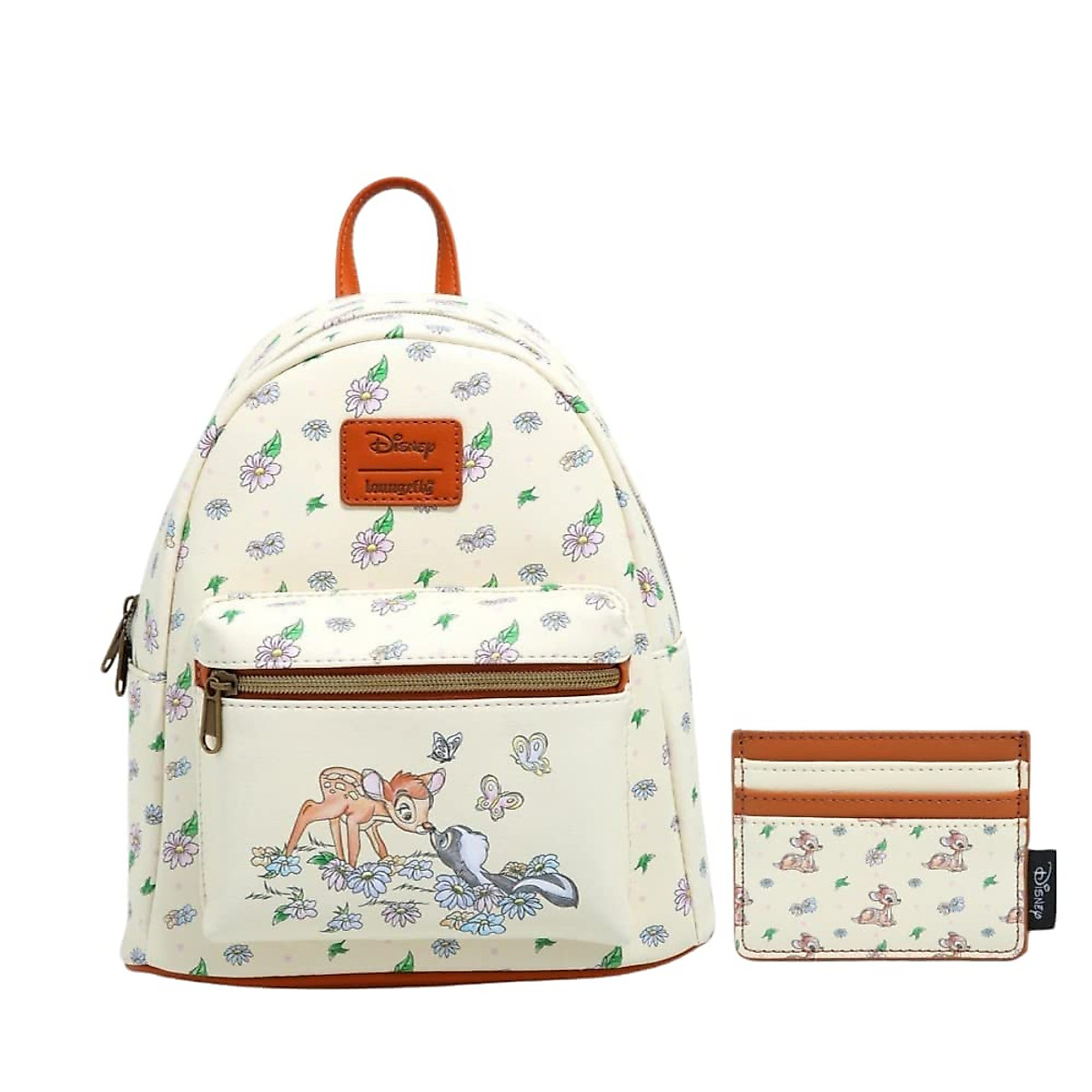 FashionFritz & Little Bitz custom bundle - Bundle contains One Disney Bambi themed mini backpack & one Disney Bambi themed cardholder