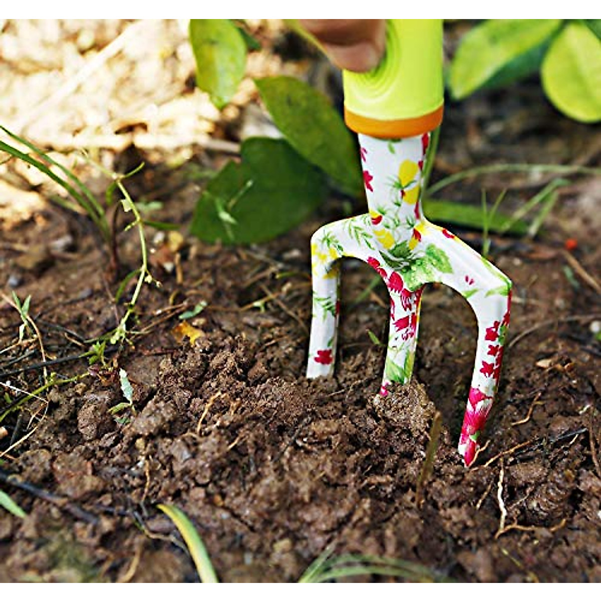 NAYE Garden Tool Set,Cute Gardening Gifts for Women,Birthday Gifts for Mom,Heavy Duty Tool Kit with Gardening Gloves,Garden Tote,Kneeling Pad,Hand Pruner,Trowel,Hand Rake,Weeder,Fork,Transplanter