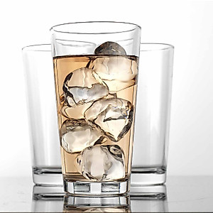 Glaver's Drinking Glasses Set Of 10 Highball Glass Cups 17 OZ. Basic Water Glasses, Beer, Juice, Cocktails, Wine, Iced Tea, Bar Glasses. Dishwasher Safe.