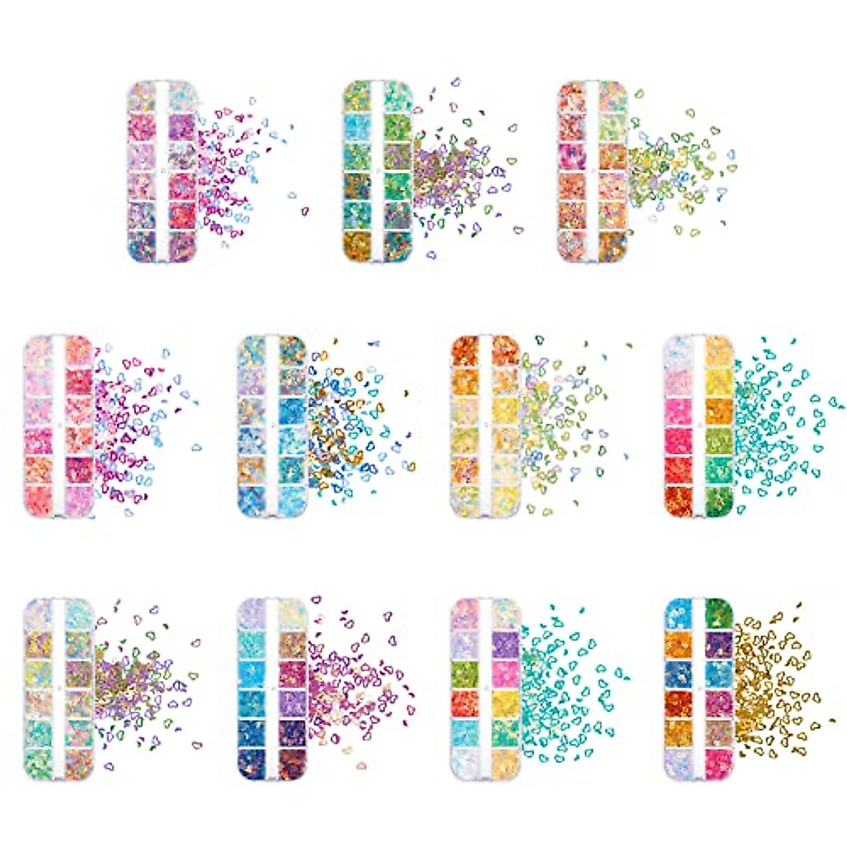 ✪ Glitter Sequins Party Decoration Resin Jewelry Making Supplies DIY Slime Crafts