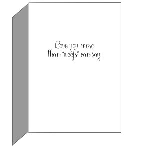 CafePress Black Lab Birthday Card Folded Greeting Card Matte