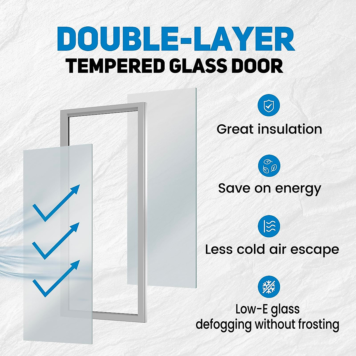 KICHKING 8.0 Cu.ft Merchandiser Refrigerator, 35~46?, 21.7" W Glass Door Upright Display Refrigerator, Light Box Beverage Cooler, LED Lighting, Drink Fridge-Silver, for Home Restaurant Grocery Stores