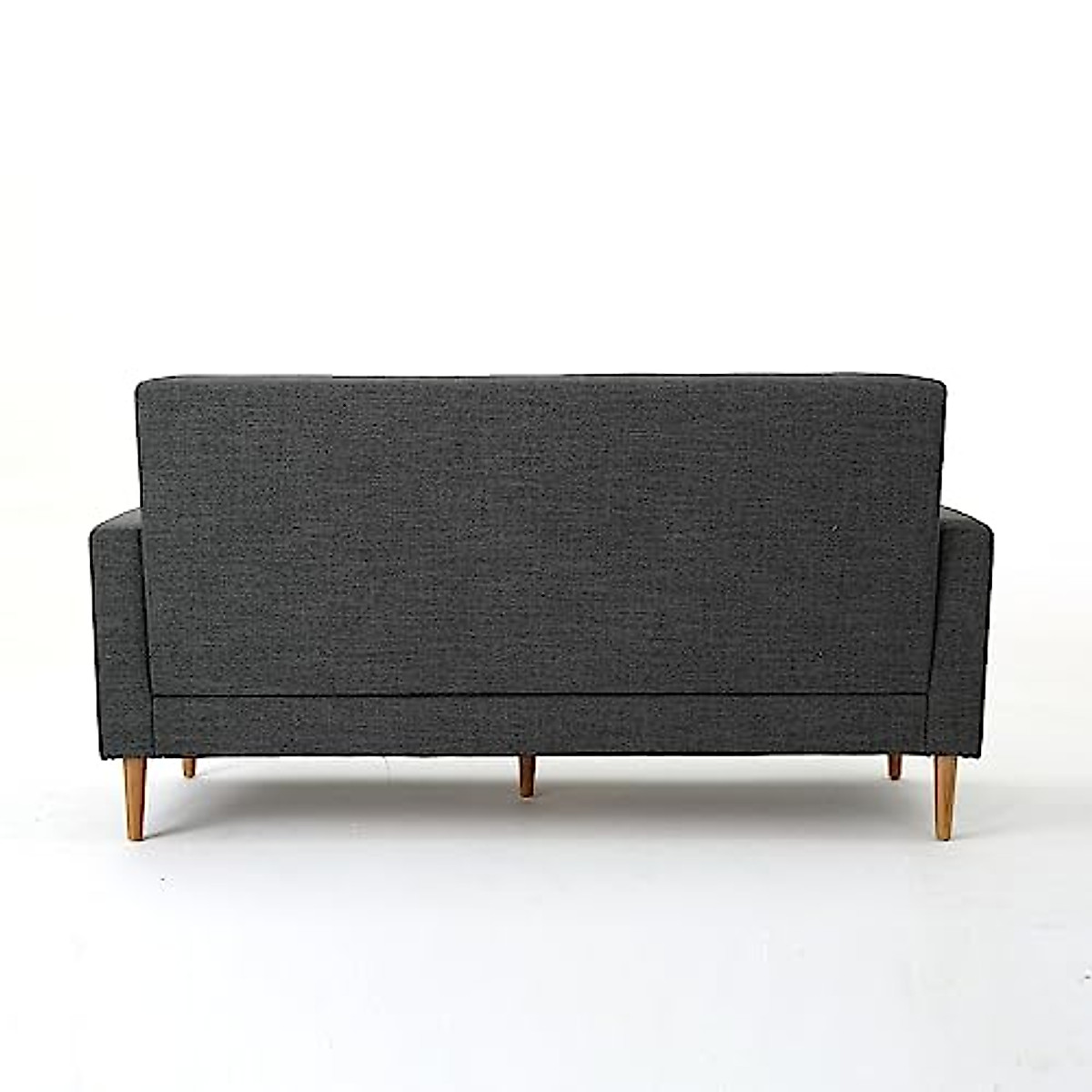 Christopher Knight Home Sawyer Mid-Century Modern Fabric 3-Seater Sofa, Grey / Natural