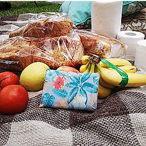 Fineget Folding Shopping Grocery Laundry Spare Tote Bag Perennial Leaf Aesthetic Foldable Beach Picnic Duffel Bag for Women Travel Hand Backpack Bag Camping Gym Sparts Changes Spare