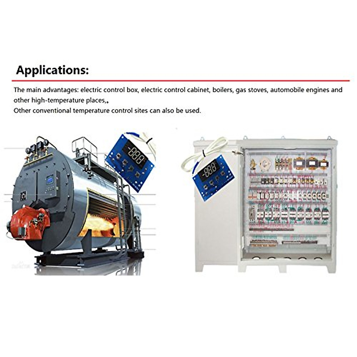 LM YN Digital Thermostat Module K-Type DC 24V -30℃ to 999℃ Temperature Controller Board Electronic, TEM Control Module Switch Red Digital Display