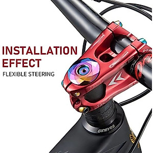 ZECHAO Mountain Bike Cycling Aluminium Alloy Handlebar Stem 31.8 * 28.6 * 50mm CNC Bike Stem Mountain Cross Country Road Bike Accessories Bike Stem (Color : Black, Size : 31.8 * 28.6 * 50mm)