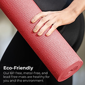 Hello Fit 10-Pack Yoga Mat With Carrying Bags, 68" x 24" Non Slip Exercise Mat, 4mm Thick Gym Mat, Bulk Non Toxic Yoga Mats for Schools and Studios, Assorted