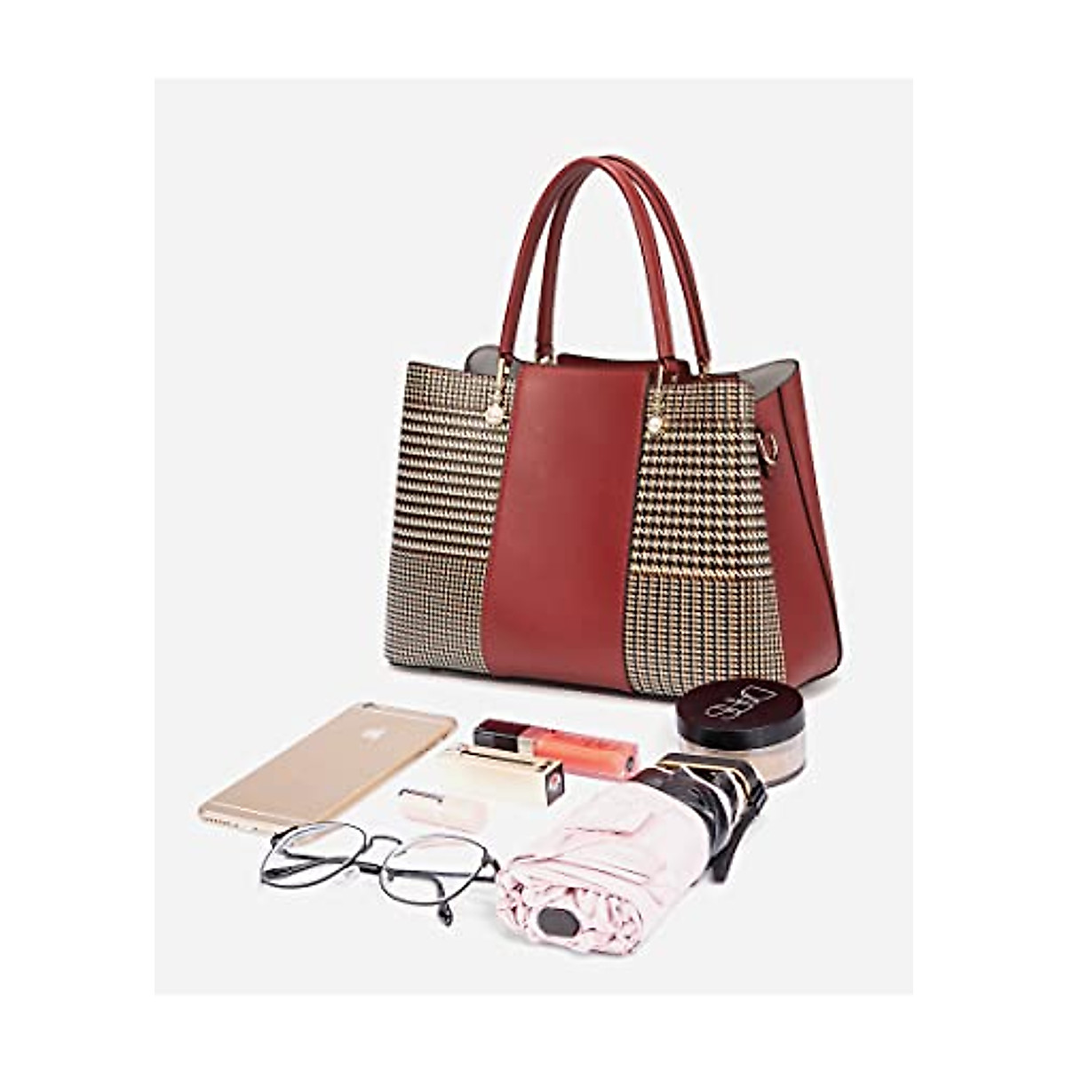 Women's Handbags Leather Shoulder Bags Stylish Hobo Bags Large Wallets and Totes with Adjustable Straps