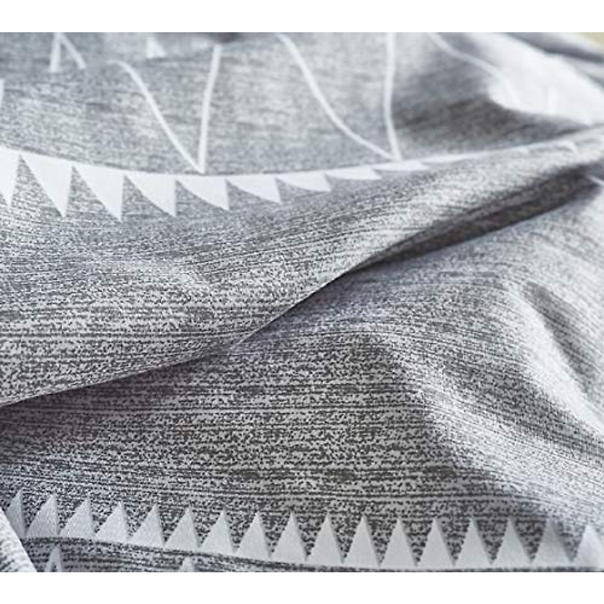 Tebery Duvet Cover Set with Zipper Closure 3 Pieces (1 Duvet Cover + 2 Pillow Shams) Ultra Soft Microfiber (Grey, King(104" x 90"))