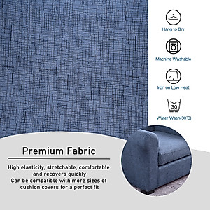 CRFATOP 2 Piece Chair Covers Stretch Sofa Covers Couch Slipcovers Washable Armchair Sofa Couch Slipcover Furniture Protector with Elastic Bottom for Living Room, S, A13