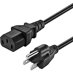 Marg AC Power Cord Outlet Socket Cable Plug Lead for Citizen CL-S521 CL-S521-GRY CL-S521-EC-GRY CL-S521-E-GRY JM30-M01 Direct Thermal Label Printer